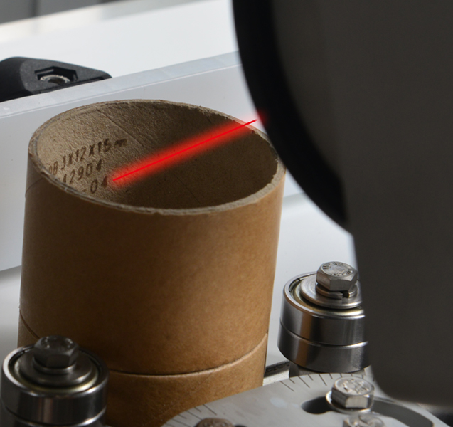 Laser marking inside Cardboard Cores | Arca Labeling & Marking