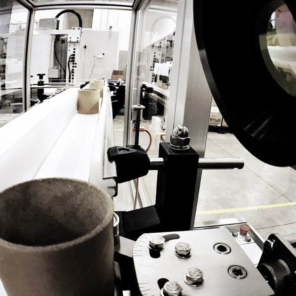 Laser marking inside Cardboard Cores | Arca Labeling & Marking