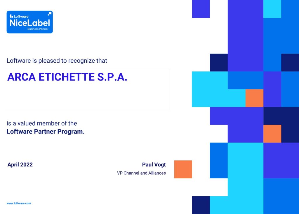 Software for traceability validation and printing - Arca Labeling & Marking